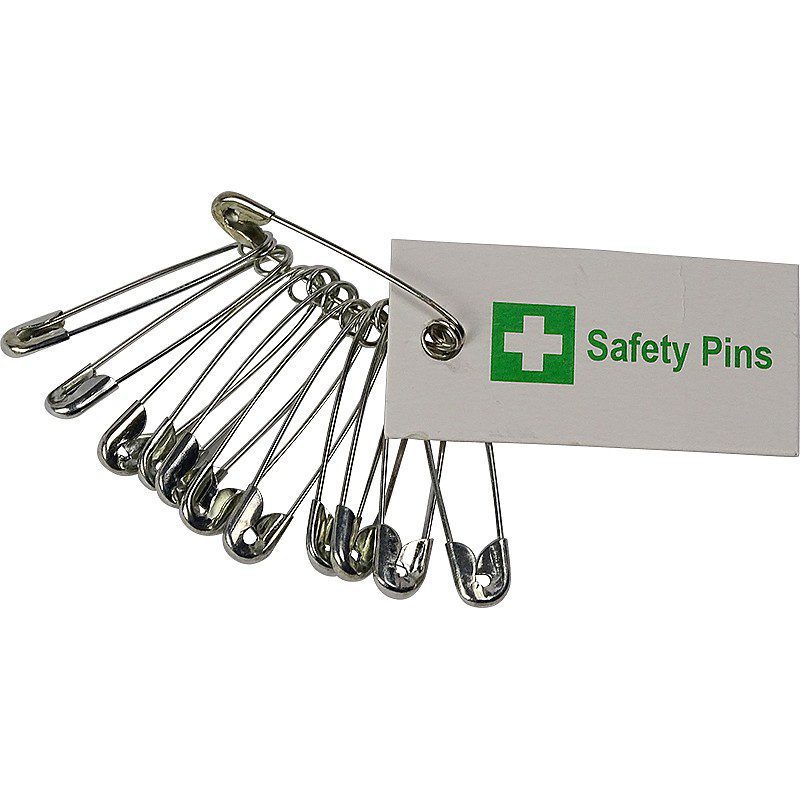Safety Pins Assorted Sizes | IG Cleaning and Hygiene Supplies
